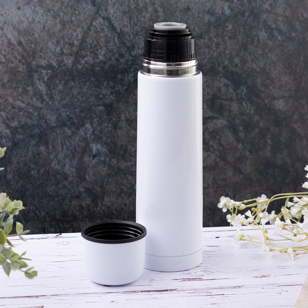 Glossy White 500ml Thermo Flask